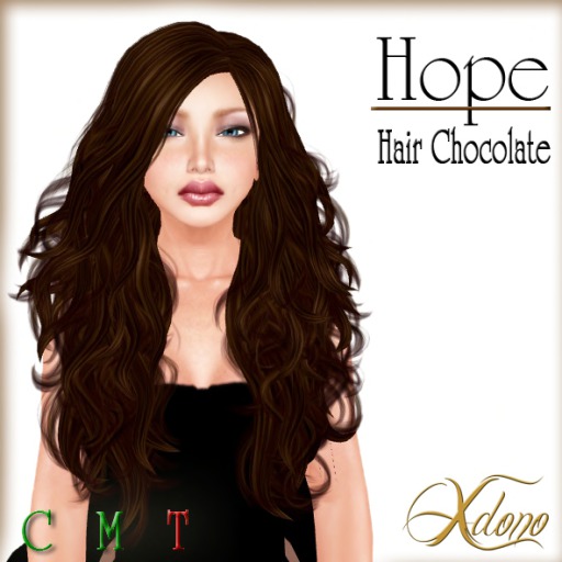 Second Life Marketplace - *Xdono* - Hope hair chocolate