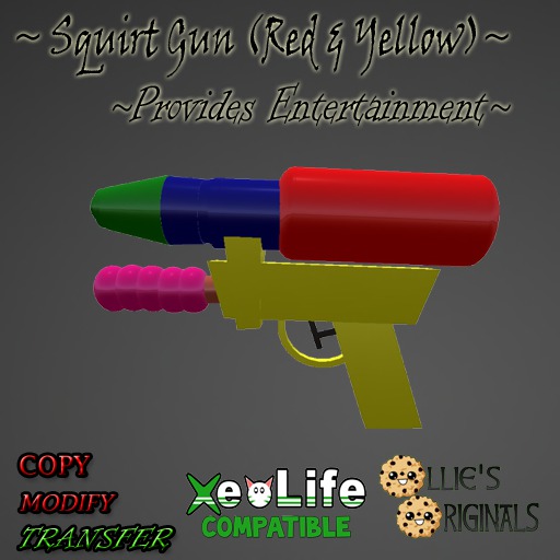 Second Life Marketplace - [OVO-XL] Squirt Gun (Red&Yellow) (BOXED)