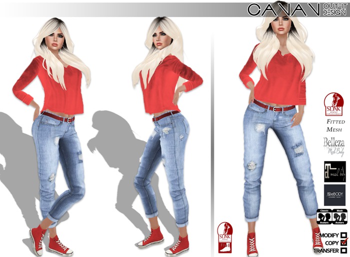 Second Life Marketplace Canan Outfit Vratnik B