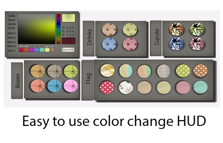 Second Life Marketplace - Interactive Celebration Table with Color Change