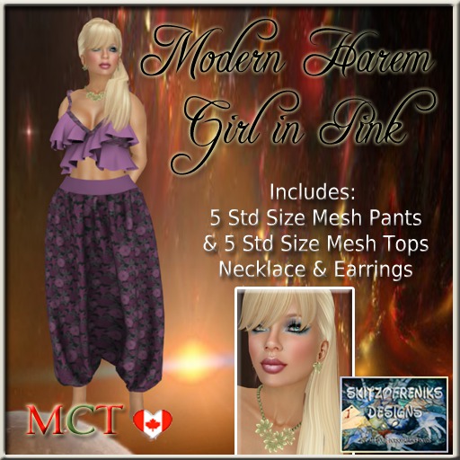 Second Life Marketplace - Modern Harem Girl - Pink