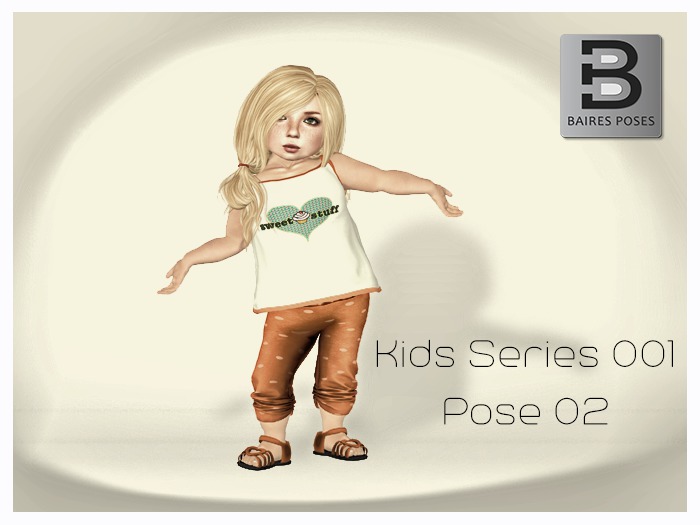 Second Life Marketplace - Baires Poses Kids Series 001 - Pose 02