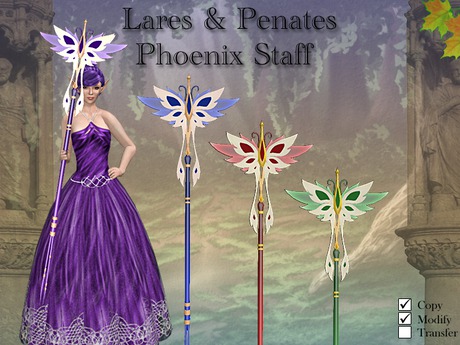 Second Life Marketplace - [L&P] Phoenix Staff