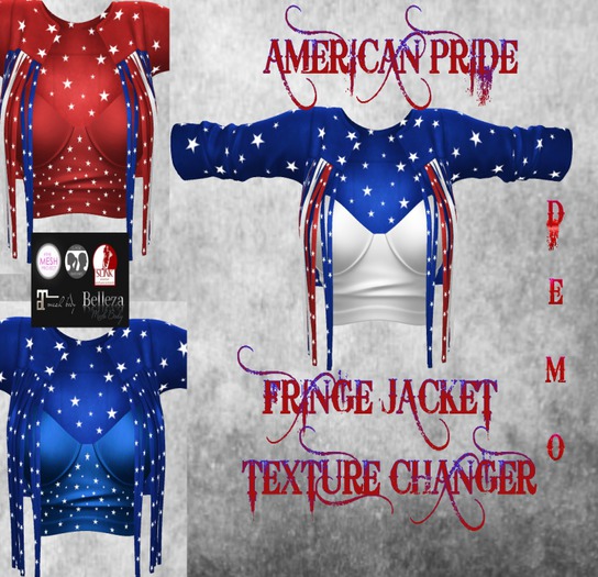 Second Life Marketplace - BWR AMERICAN GLORY& AMERICAN PRIDE Fringe ...