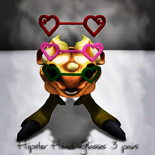 Second Life Marketplace - Hopster Heart Glasses