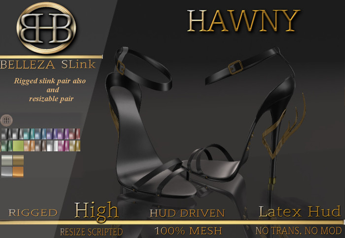 Second Life Marketplace - !!BHB!! HAWNY HIGH HEELS WITH LATEX HUD