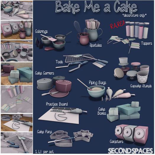 Second Life Marketplace - Second Spaces - Bake Me a Cake - tools