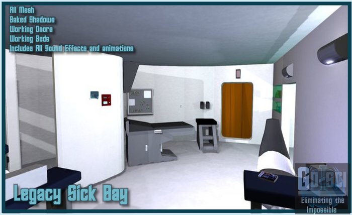 Second Life Marketplace - GO-SCI Legacy Sick Bay,1.0,450