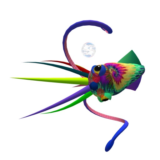 Second Life Marketplace - (7S) UltraRare Fish: Psychedelic Squid ...