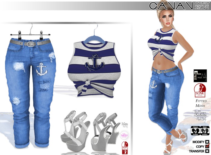 Second Life Marketplace Canan Mesh Outfit Tisa