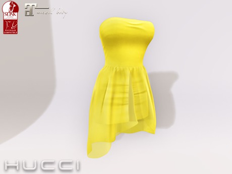 Second Life Marketplace - ::HH:: Hucci Tiga Dress - Buttercup