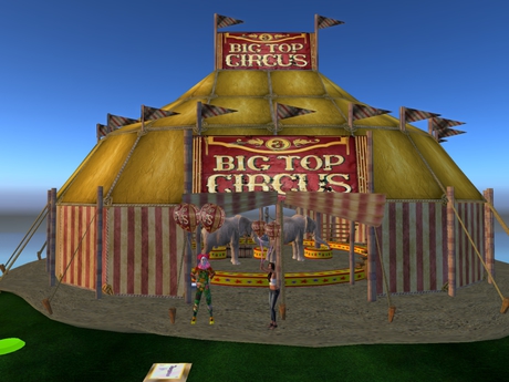 Second Life Marketplace - 7 pc, Big Top Circus (crate)