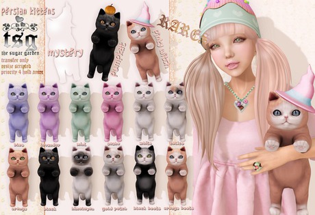 Second Life Marketplace - .tsg. Persian Kitten - Blue