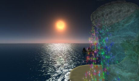 Second Life Marketplace - rainbow star fall