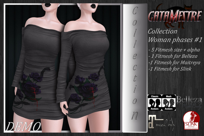 Second Life Marketplace Gatamestre Fitmesh Collection Woman