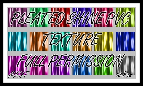 Second Life Marketplace - Pleated Shine PVC Textures