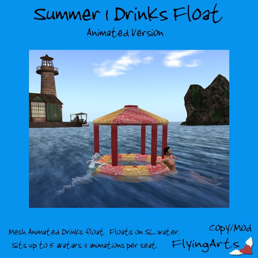 Second Life Marketplace - !FA! Summer 1 Animated Drink Float