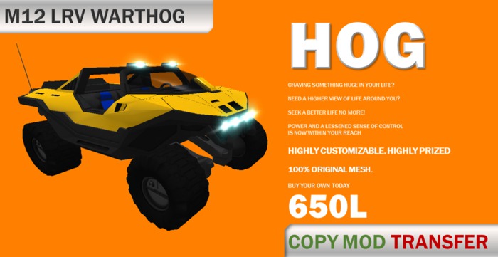 Second Life Marketplace - [UPDATED] M12 Warthog [LRV/LAAV]