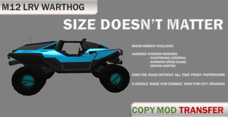 Second Life Marketplace - [UPDATED] M12 Warthog [LRV/LAAV]