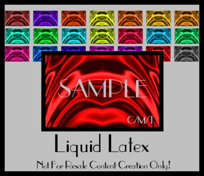 Second Life Marketplace - Liquid Latex 21 pieces Textures