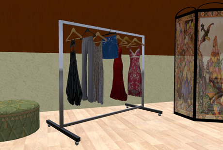 Second Life Marketplace - Clothing Rack (Decorative)
