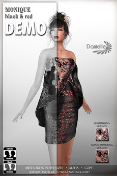 Second Life Marketplace - DANIELLE Monique DEMO Black And Red