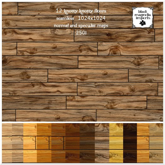 Second Life Marketplace - **BMI** Knotty Knotty Floors Textures