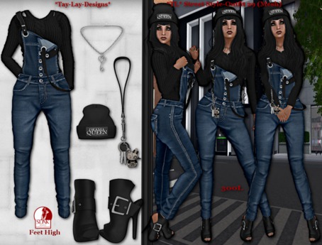 Second Life Marketplace - *Tay-Lay-Designs* Street Style-Outfit 29 (Mesh))