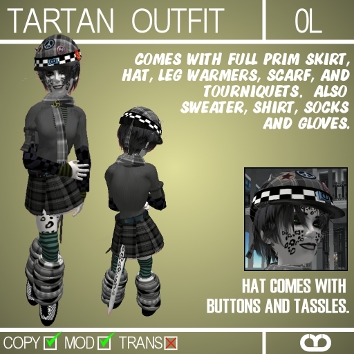 Second Life Marketplace - Catboy Tartan Outfit