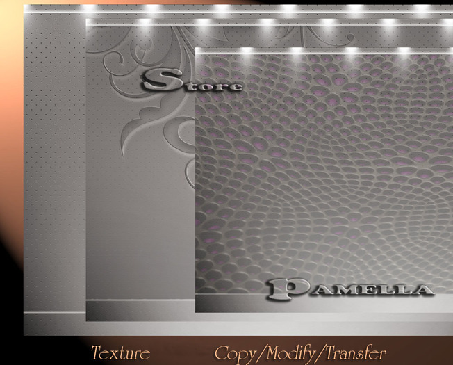 Second Life Marketplace - 3 Textures Wallpaper Purple - Gray Fantasy (BOX)