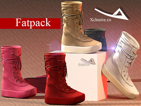 Second Life Marketplace - !X.co! Yzy Army Boot SN2 Slim Red [Pack]