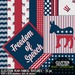 Second Life Marketplace - Clutter - Election Year Fabric Textures - 35PK