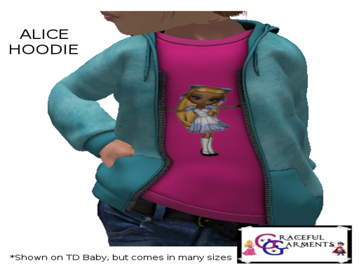 Second Life Marketplace - *GG* Alice Hoodie TD (boxed)