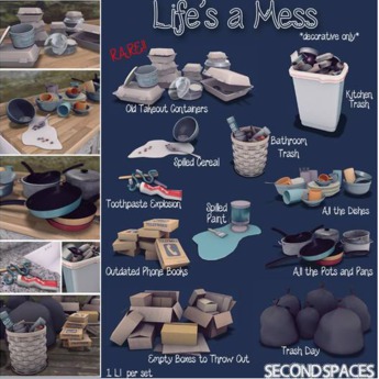 Second Life Marketplace - Second Spaces - Life's a Mess - Old Takeout ...