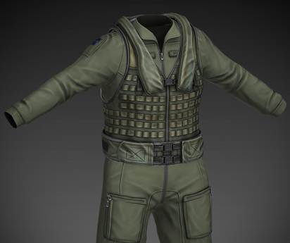 Second Life Marketplace - ~Isil~ Pilot Survival Vest Mk2 (Stealth Black)