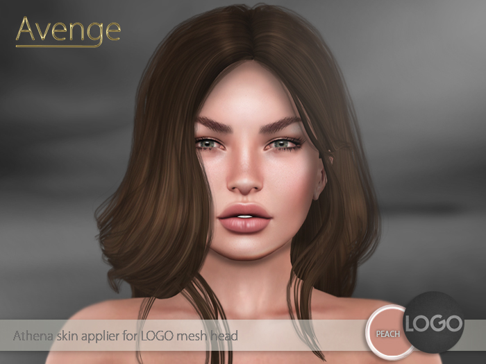 Second Life Marketplace - [Avenge] Athena skin applier for Logo - peach