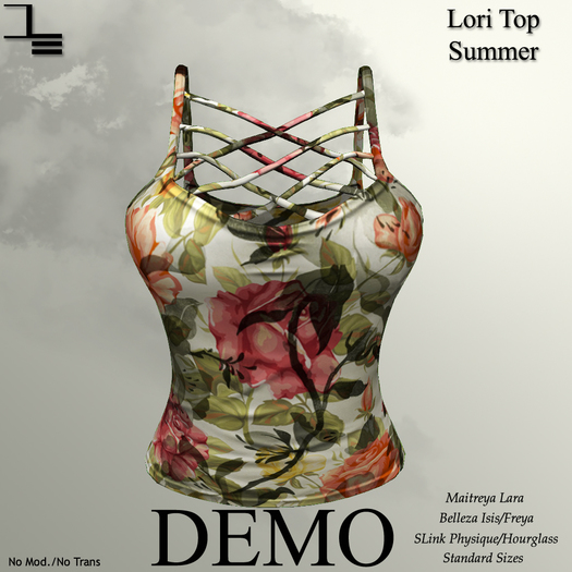 Second Life Marketplace - DE Designs - Lori Top Summer - DEMO
