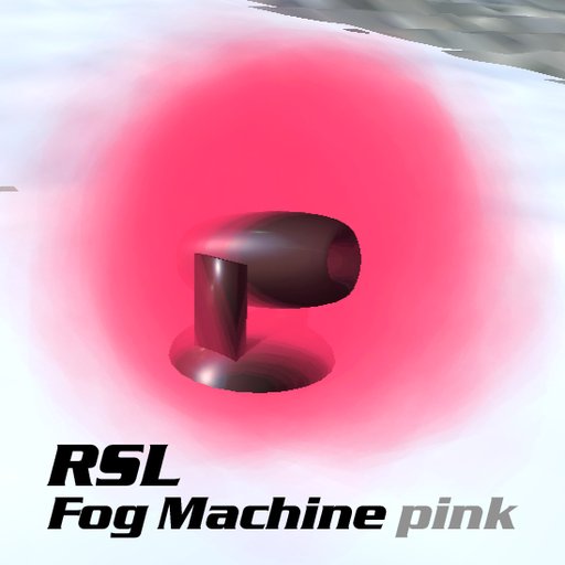 Second Life Marketplace - RSL FOG MACHINE pink / Nebelmaschine
