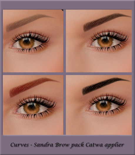 Second Life Marketplace Curves Sandra Brows Pack Catwa Applier