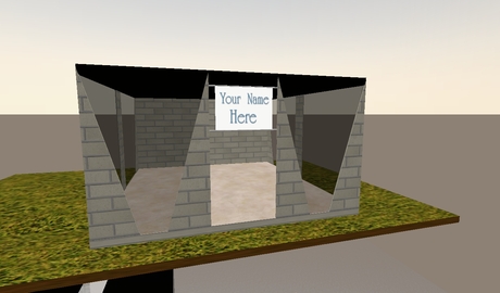 Second Life Marketplace - 512 Plot Store (Triangle windows) COMMERCIAL ...