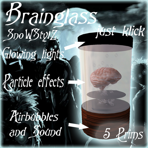 Second Life Marketplace - Brain glass low prim *SnoWStylZ*