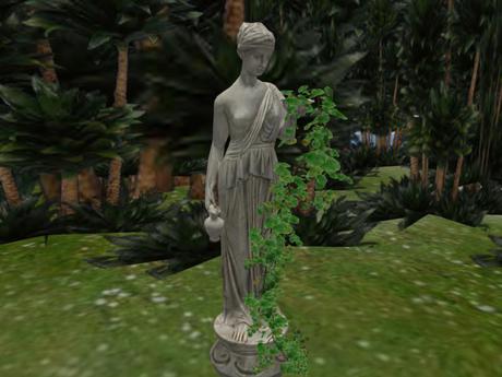 Second Life Marketplace - TM Venus with Pitcher, Bowl and Ivy Vines Statue