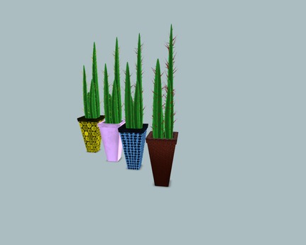 Second Life Marketplace - [TMC] 1 LI Cactus Pot Mesh Texture Change ...