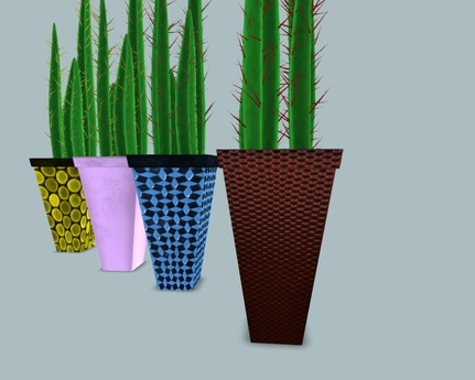 Second Life Marketplace - [TMC] 1 LI Cactus Pot Mesh Texture Change ...