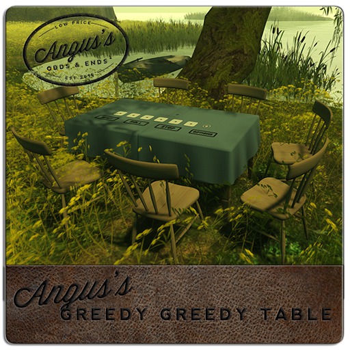 Second Life Marketplace - Angus's Greedy Greedy Table (Copy-Version)