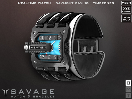 Second Life Marketplace - **RE** ReVoX Savage Watch & Bracelet * MESH ...