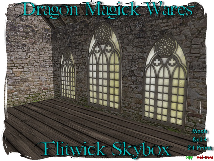 Second Life Marketplace - Dragon Magick Wares Flitwick Castle Skybox Mesh