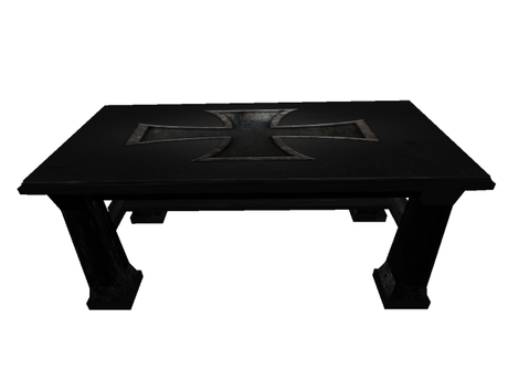 Second Life Marketplace - Dark Iron Cross Table