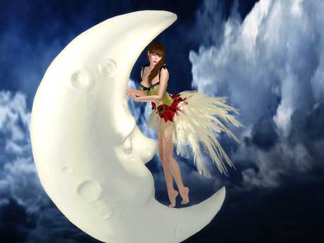 Second Life Marketplace - Moon Poser System V1 (16 Poses & Mesh Moon Prop)