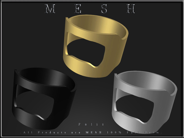 Second Life Marketplace - [Feliz] Beer Bottle Opener Ring - Micro MESH ...